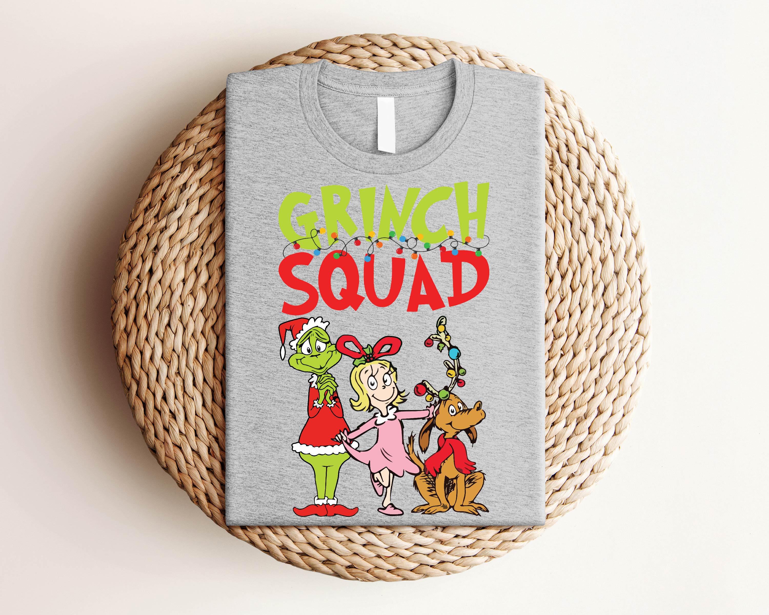 Grinch Squad Christmas Party Matching Shirt, Cute Merry Christmas Shirt ...