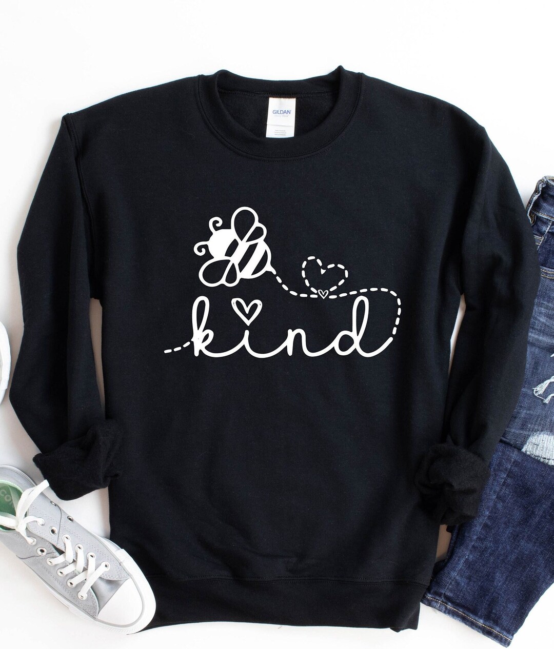 Bee Kind Graphic Sweatshirt: Inspirational Mom Tee - Etsy