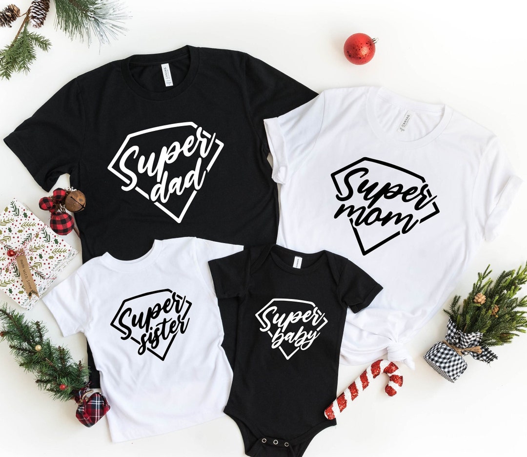 Superhero Family Matching Shirt, Super Dad Shirt, Super Mom- Sister ...