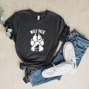Wolf Pack Shirt, Wolf Pack T-shirt, Family Matching Shirts, Wolf Lover ...