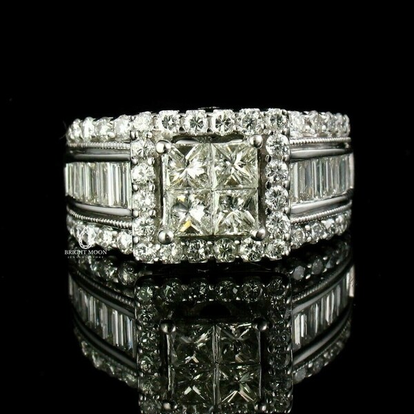 Quad Cut Diamond Ring - Etsy