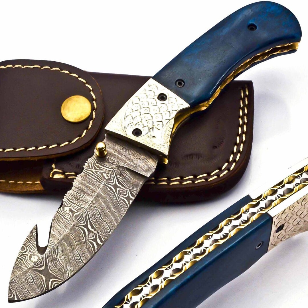 Personalization Custom Hand Made Damascus Steel Folding Pocket Knife ...