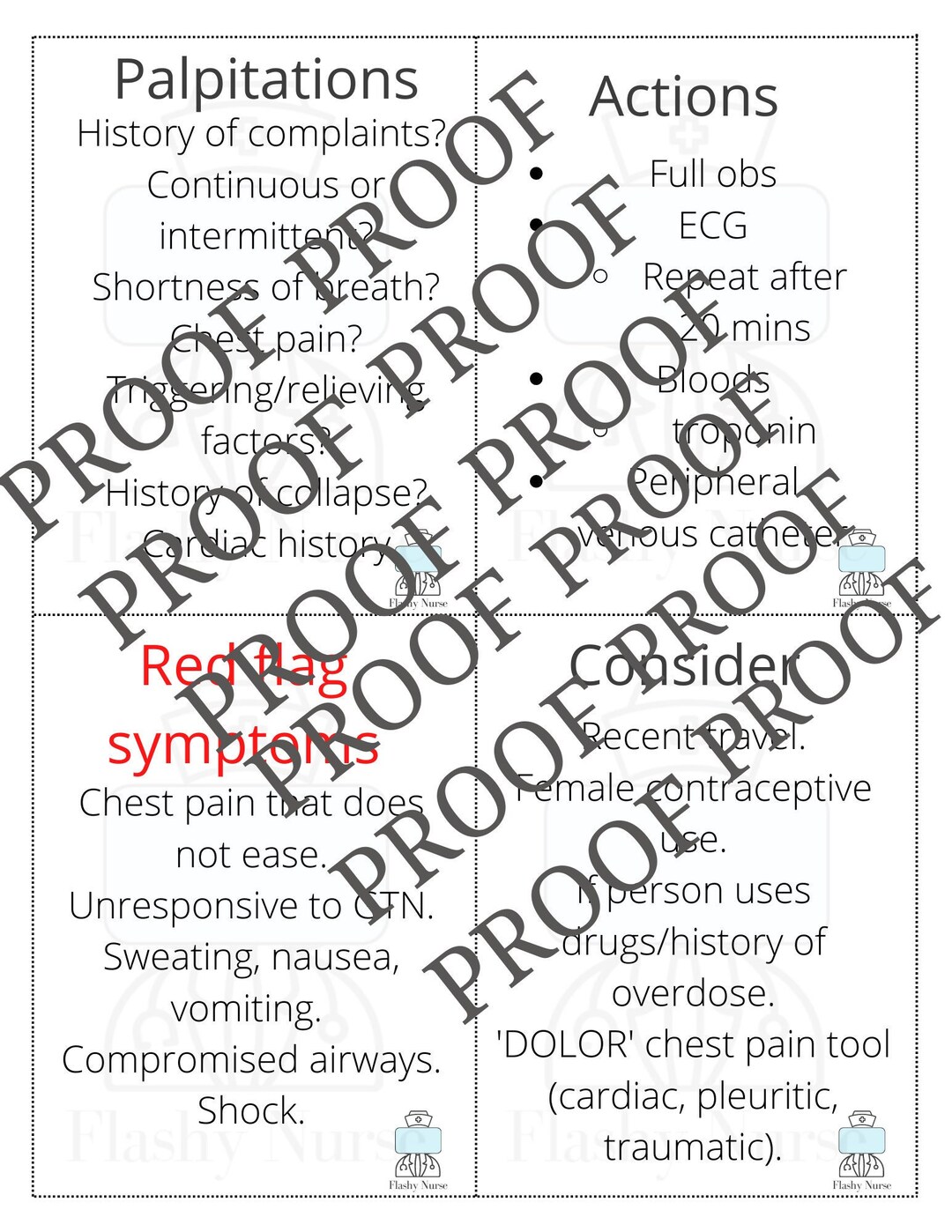 A&E Presenting Conditions 2| Flashy Nurse | Adult Nursing | Printable ...