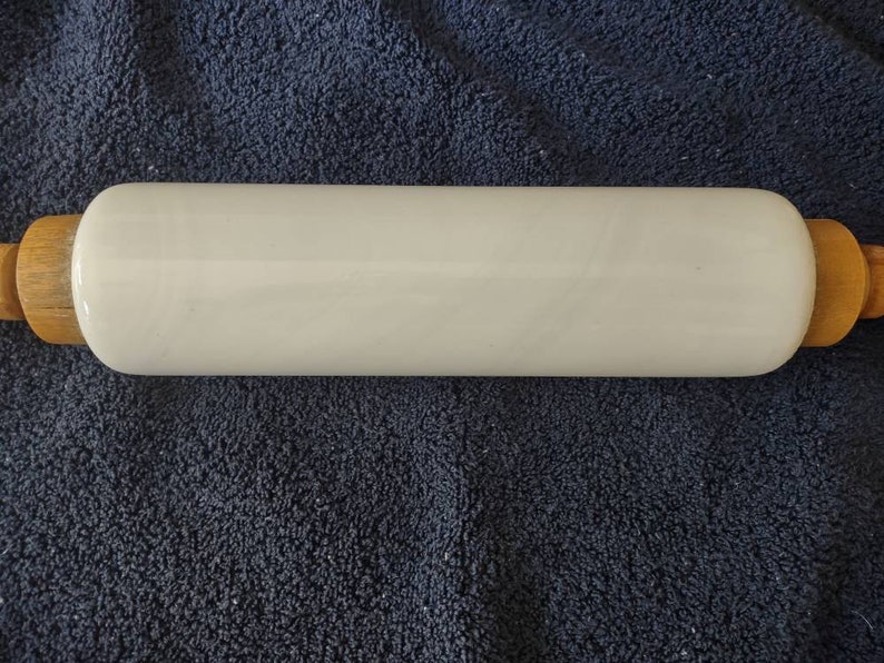 Vintage Milk Glass Rolling Pin - Etsy