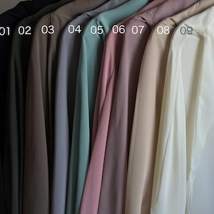 Two Layer Chiffon Oval Khimar in Multiple Colors - Elegant, Lightweight ...
