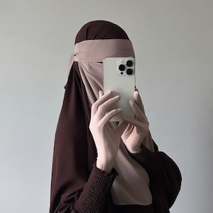 Niqab in Multiple Colors With Matching Hijab Combination - Premium ...