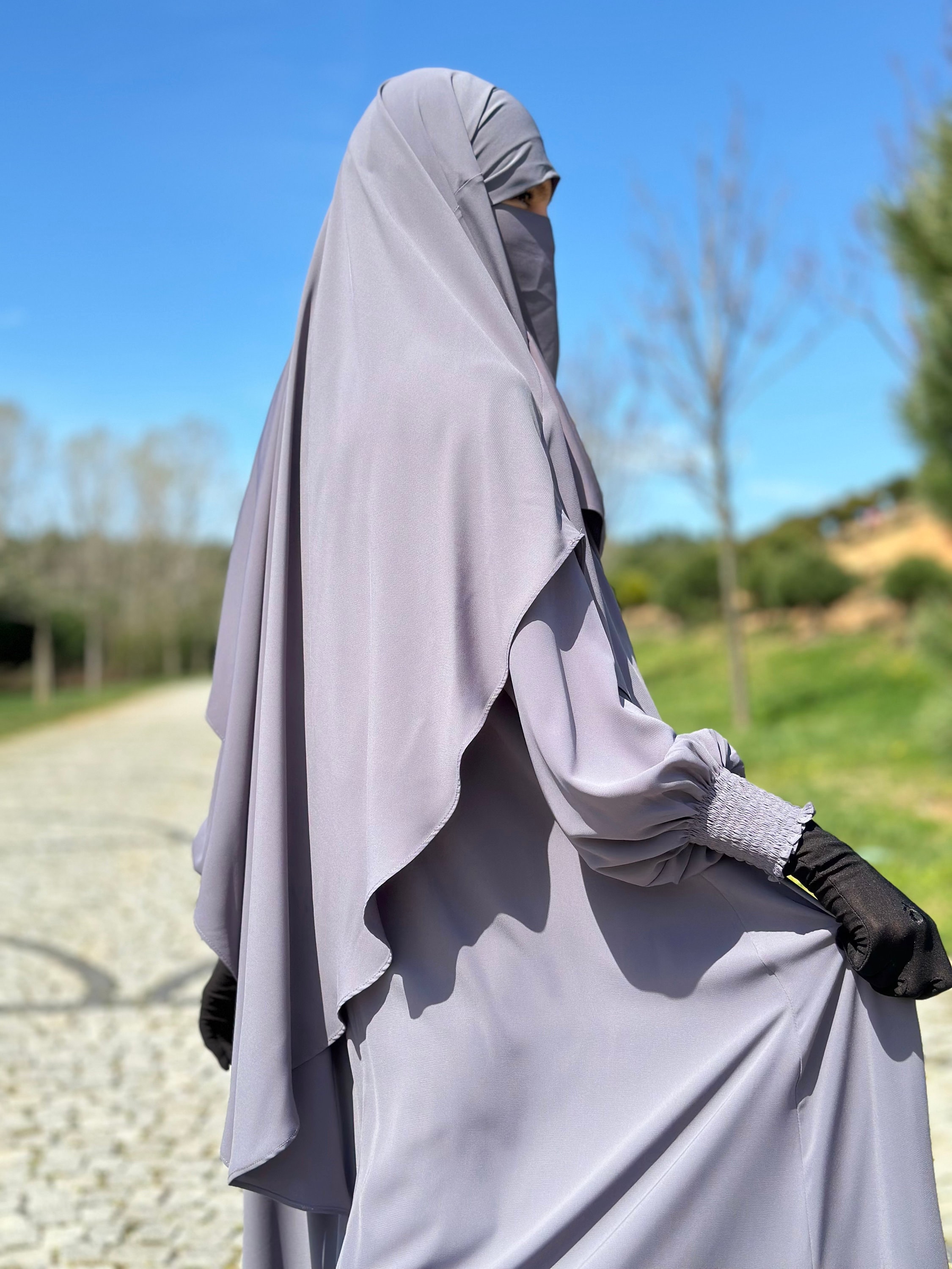 Khimar Oval Long Elegant | Breathable Modest Hijab - Lightweight for ...