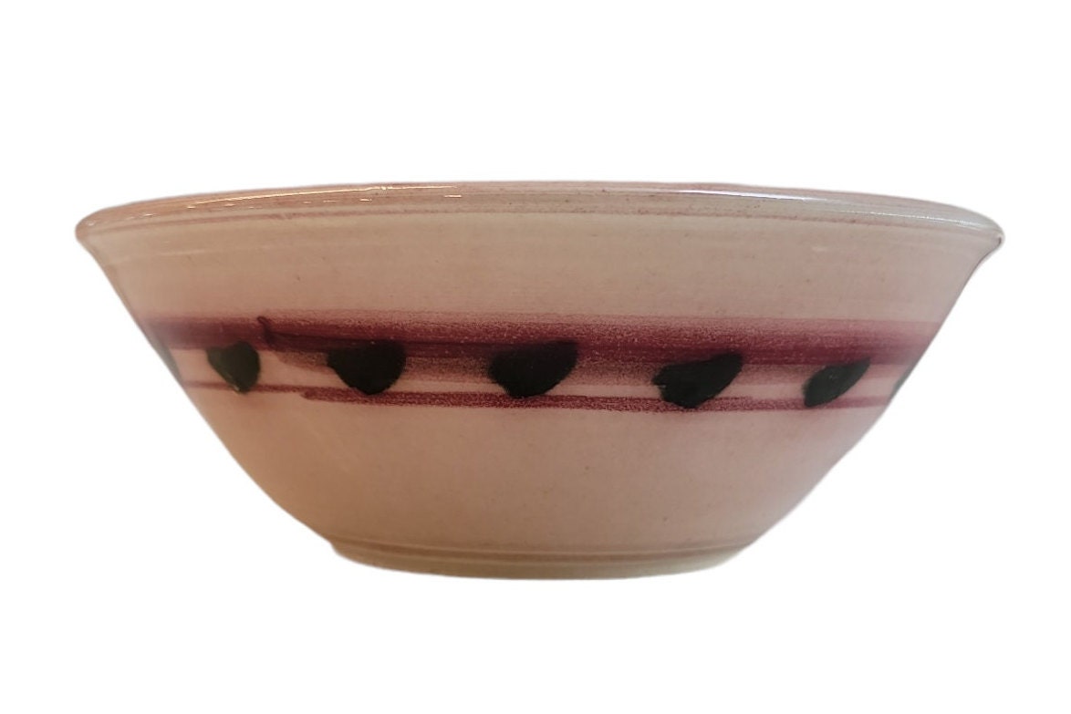 Hand Crafted and Painted Pottery Bowls With Roses - Etsy Canada