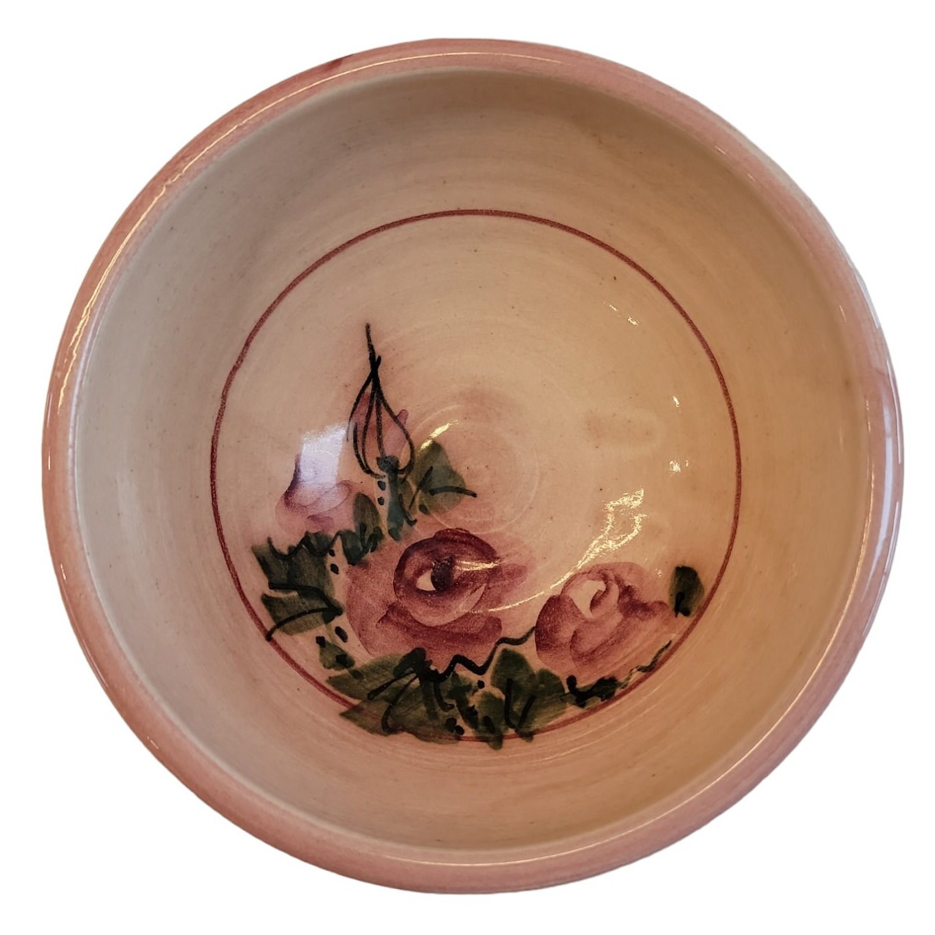 Hand Crafted and Painted Pottery Bowls With Roses - Etsy Canada