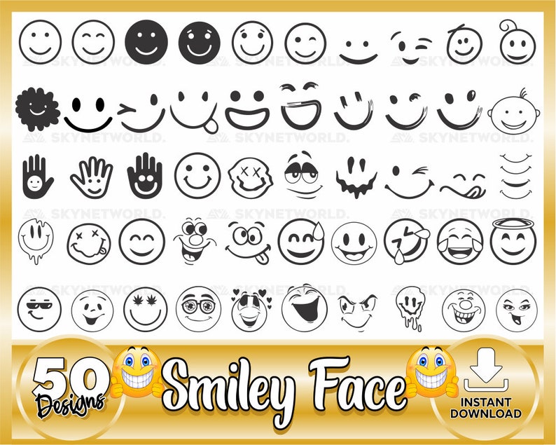 Smiley Face Svg Happy Face Svg Smiley Face Png Smiley Svg - Etsy