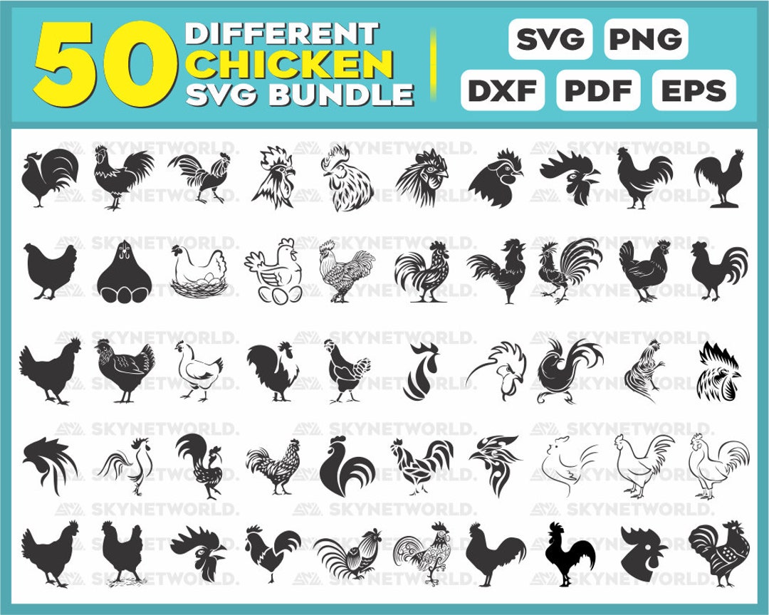 Pollo svg vaca svg pollo lady svg caballo svg pollo - Etsy México