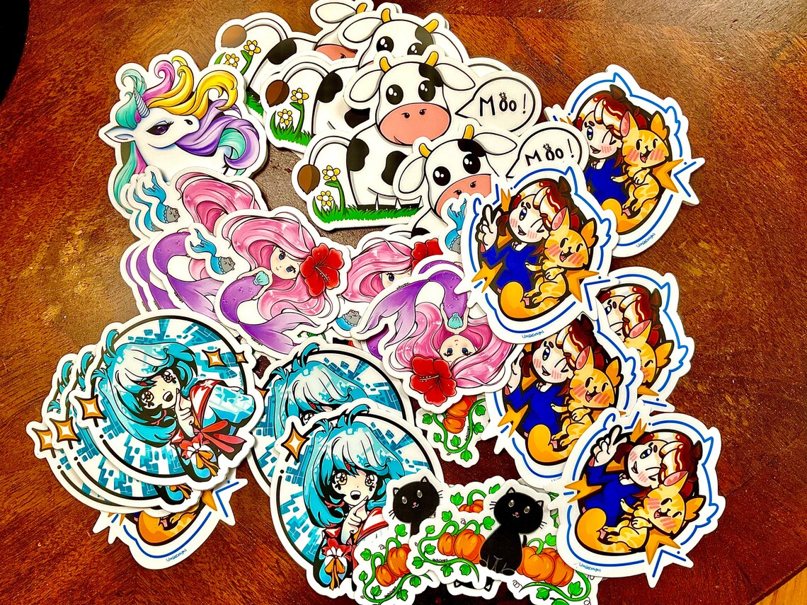 Anime Circuit Board Blue Digital Girl Sticker Decal - Etsy