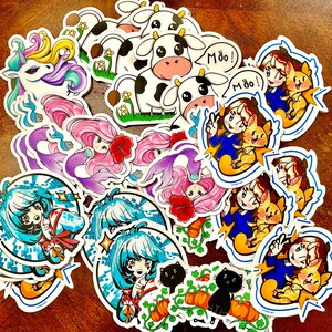 Anime Circuit Board Blue Digital Girl Sticker Decal - Etsy