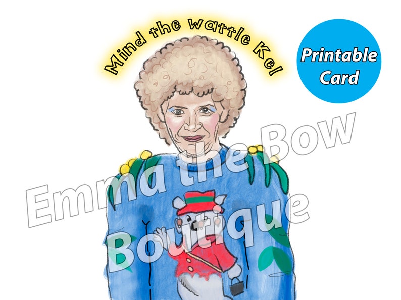 Kath Day-knight Printable Card Kath & Kim Instant Download JPEG ...