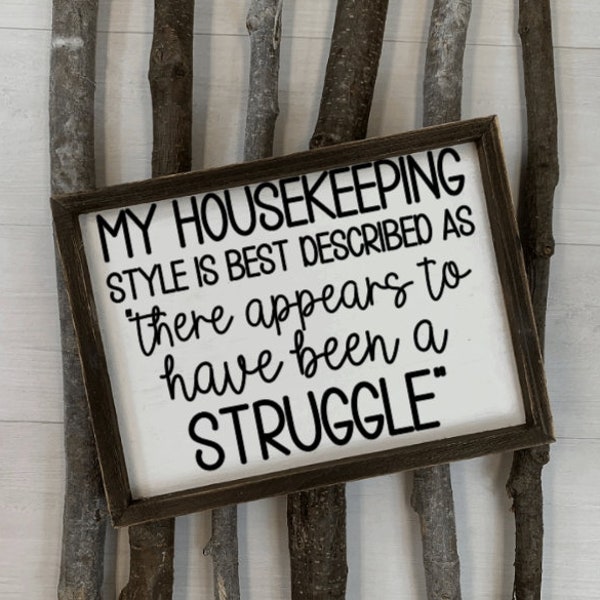 Messy House Sign - Etsy