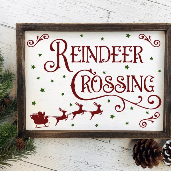 Reindeer Sign - Etsy