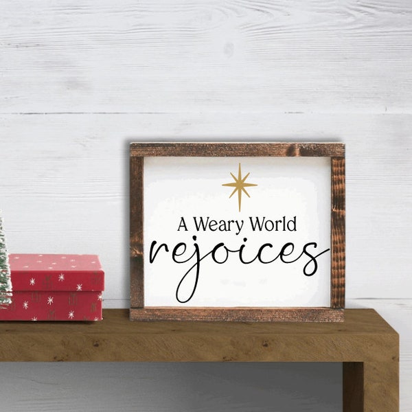 Weary World Rejoices - Etsy