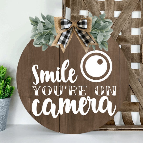 Smile, Your on Camera Sign - Etsy