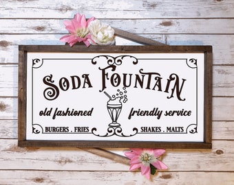 Soda Fountain Sign - Etsy