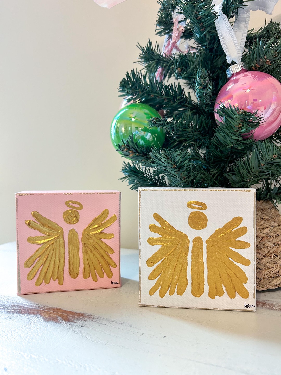 4"x4" Gold Mini Angels - Etsy