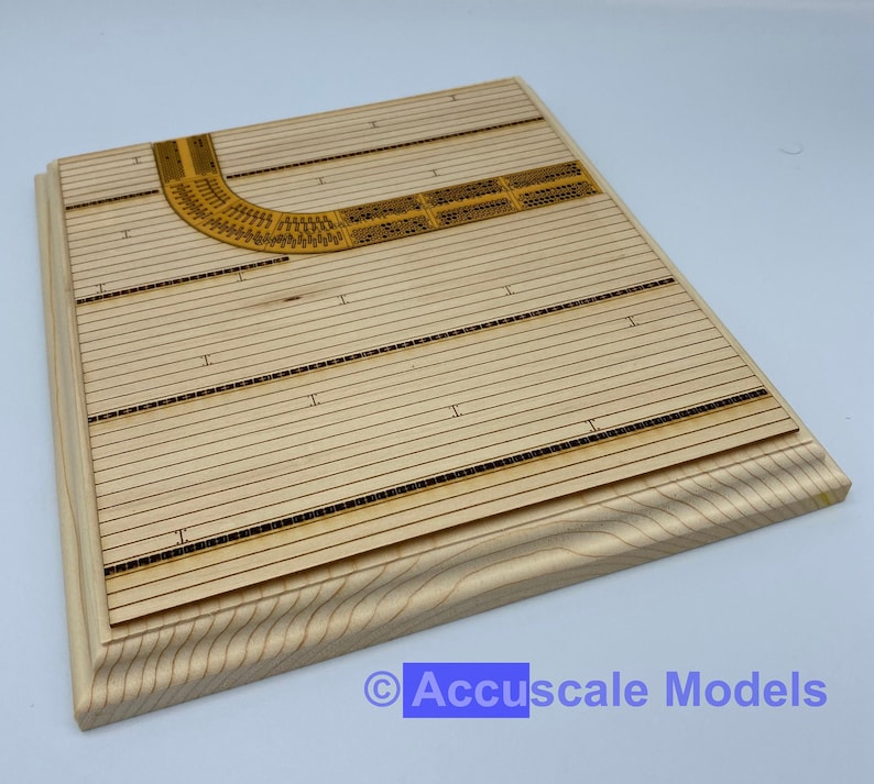 Accuscale Models Wood Display Base for Laser Cut 1/48 WW2 Carrier Deck ...