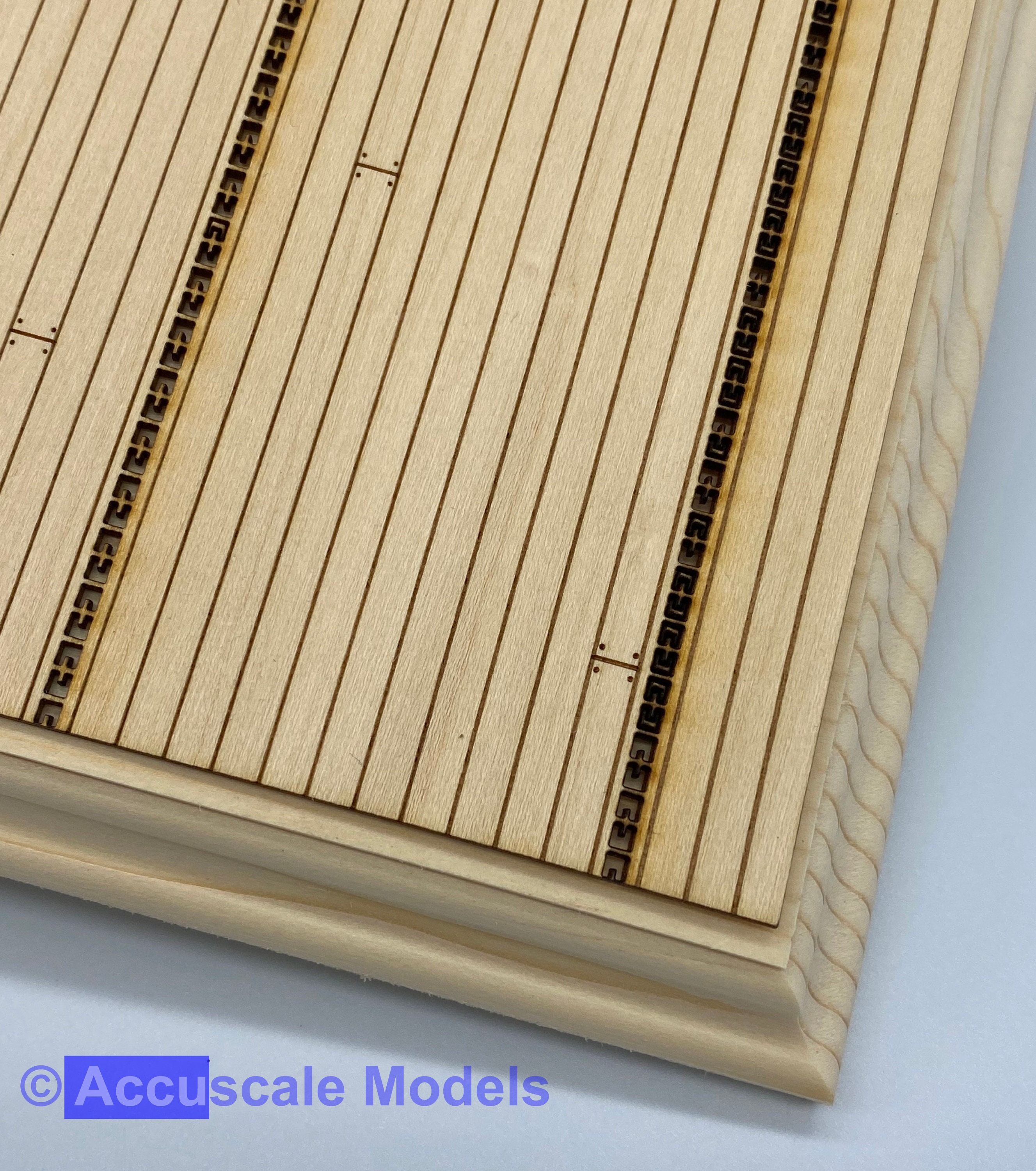 Accuscale Models Wood Display Base for Laser Cut 1/48 WW2 Carrier Deck ...