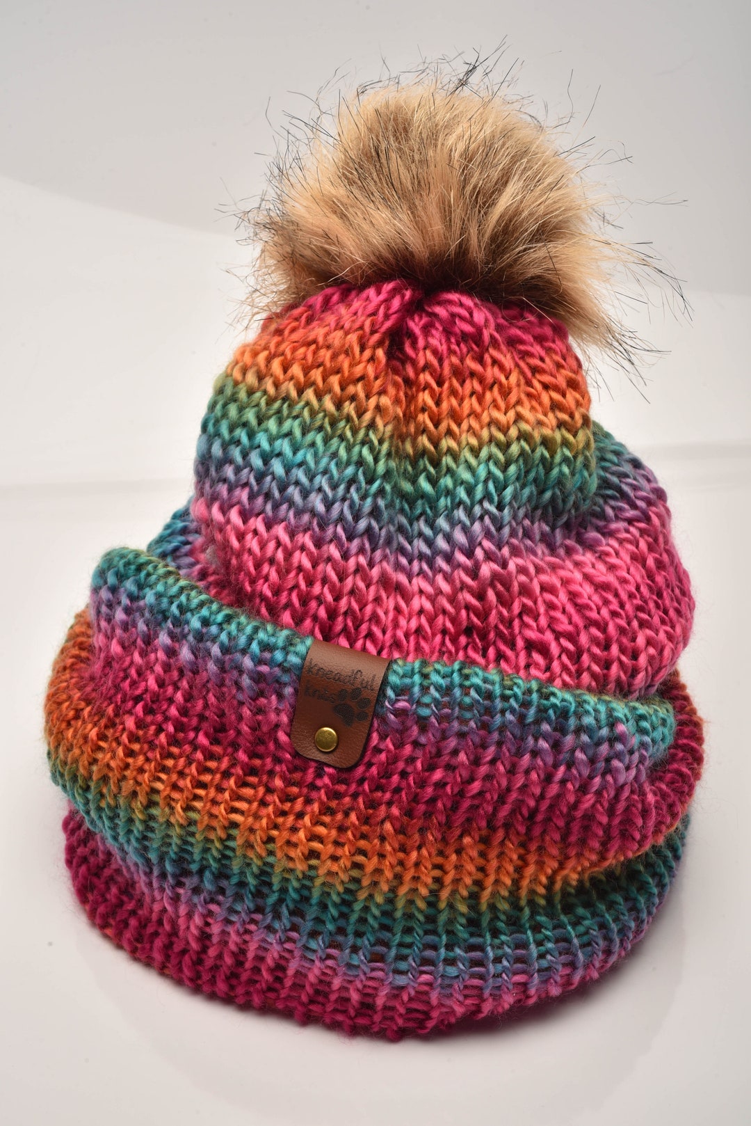 Kneadful Knits Custom Knit Hat Personalized - Etsy