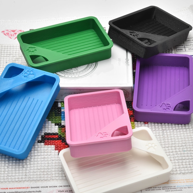 Diamond Art Trinket Trays - Etsy