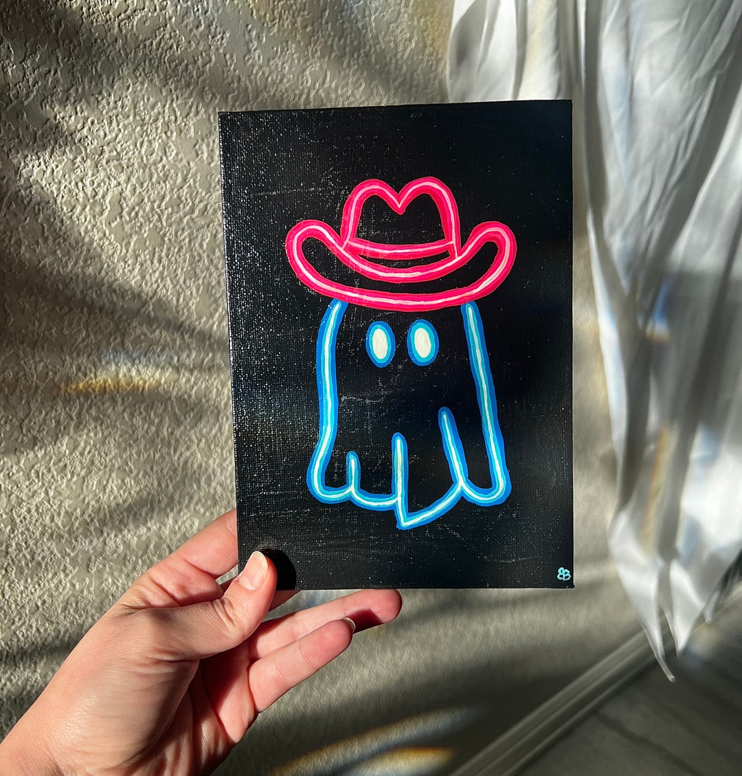 Neon Ghost Painting - Etsy