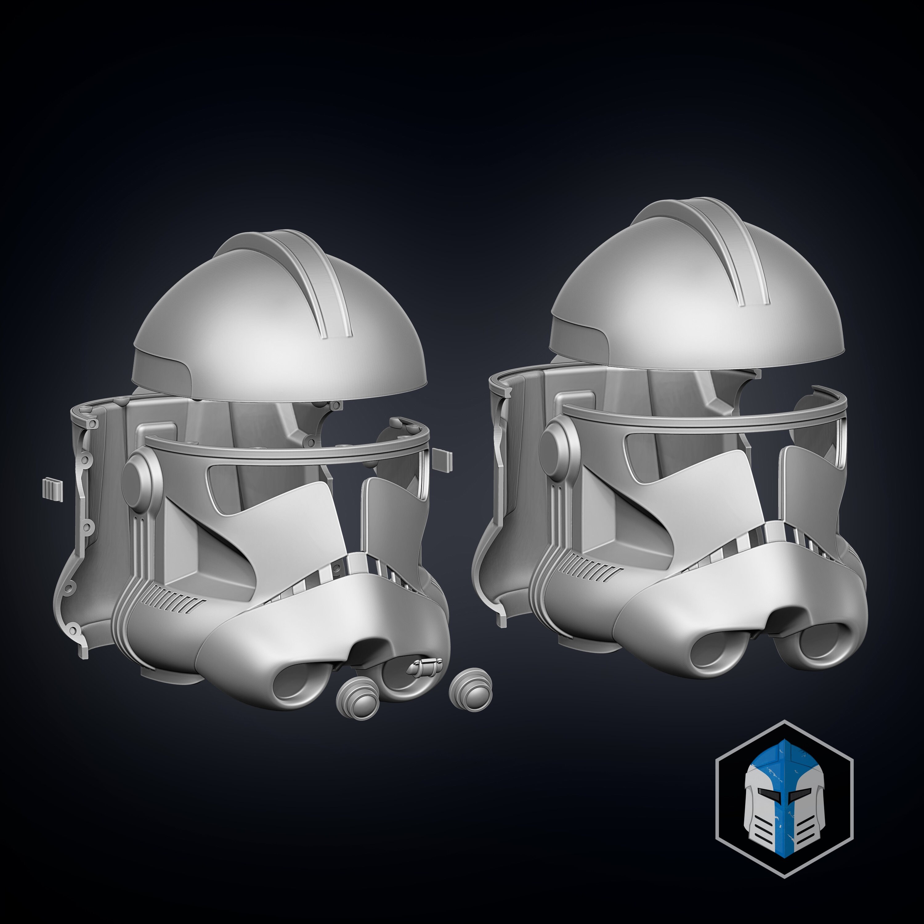Star Wars 3D Printed Clone Trooper Phase II Helmet - Etsy
