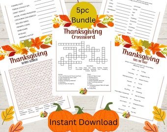 3rd Grade Thanksgiving Word Search With Answer Key Printable - Etsy