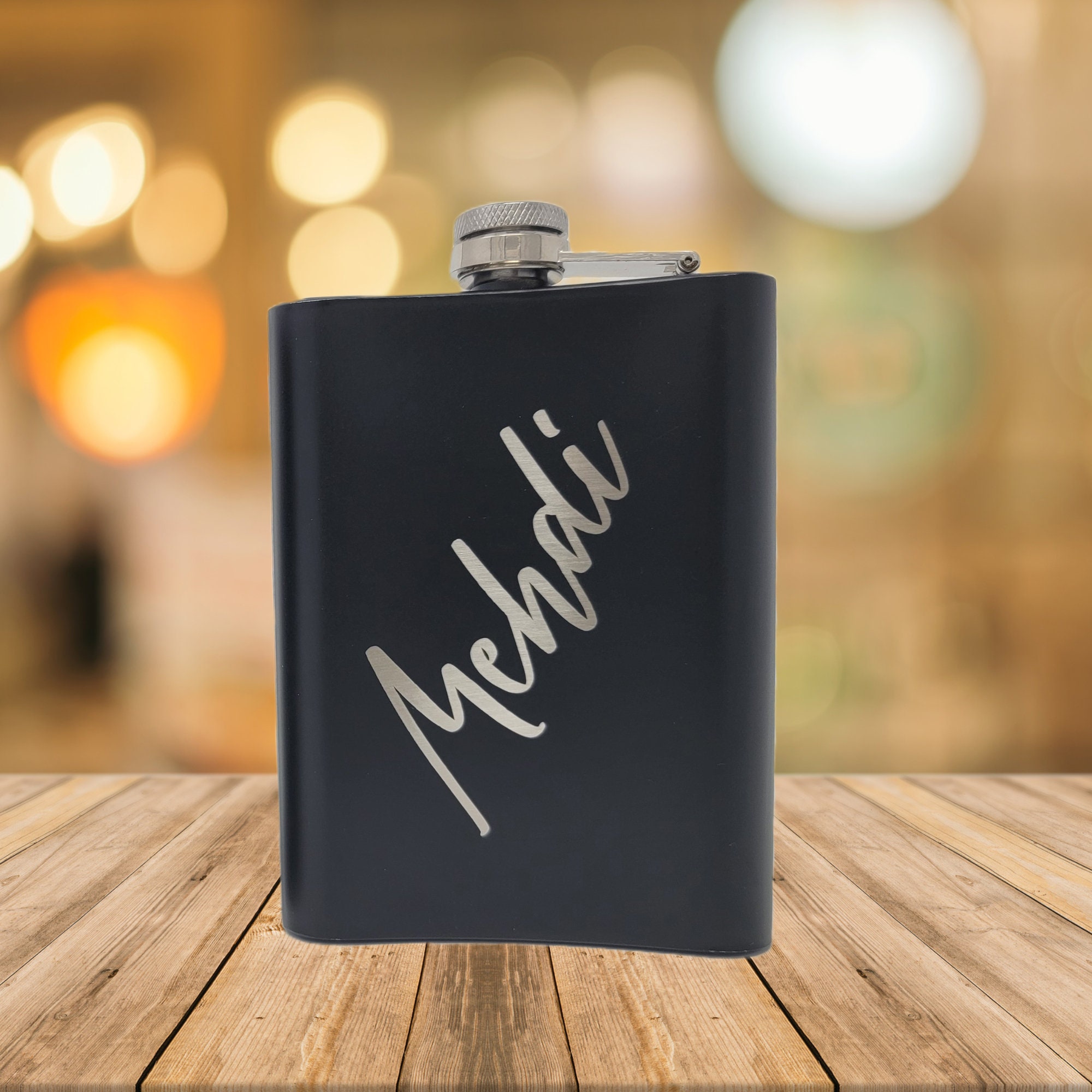 Personalized Shir O Khorshid Hip Flask, the Lion and Sun Emblem ...