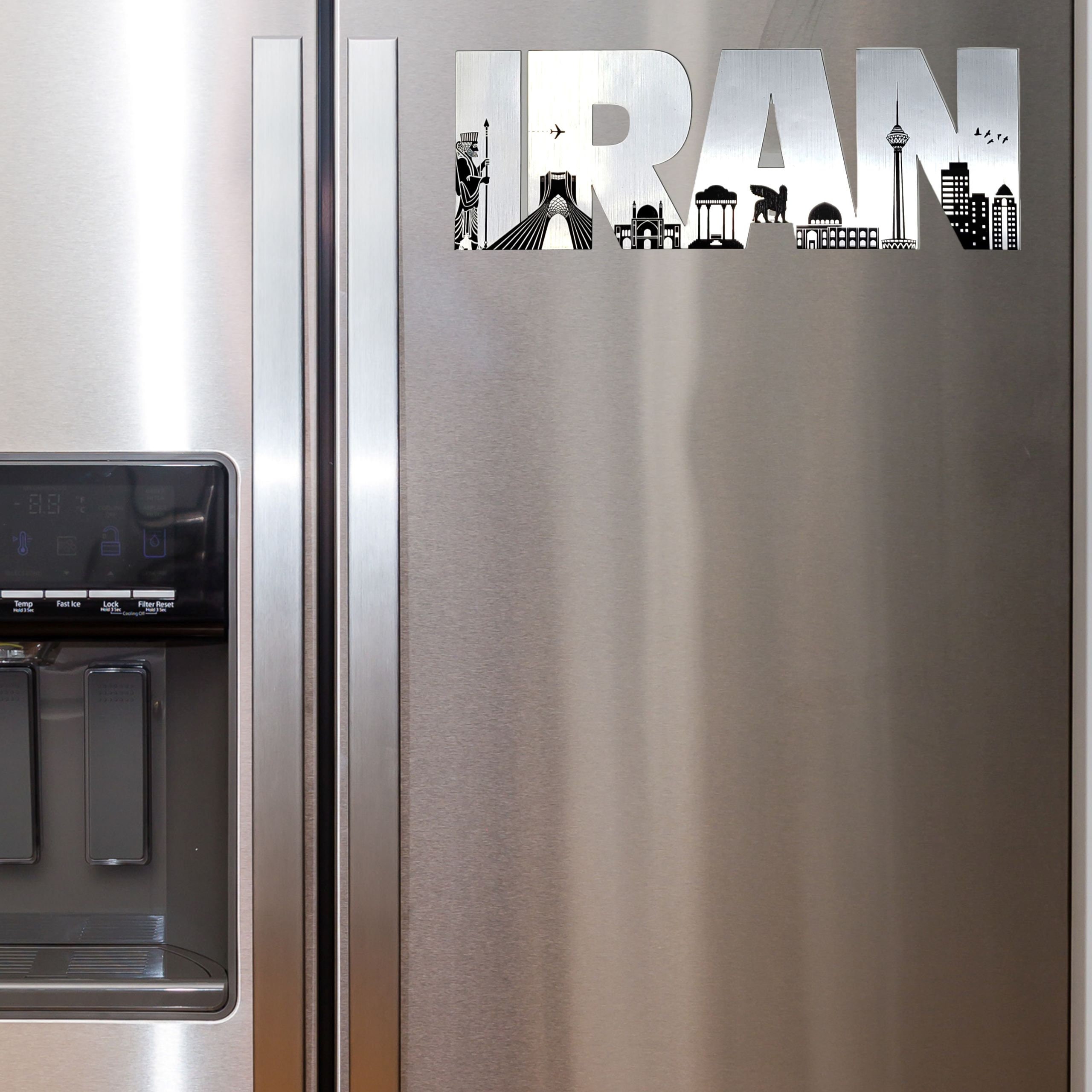Iran's Landmark Silhouette Fridge Magnet, Symbol of Persia, Persepolis ...