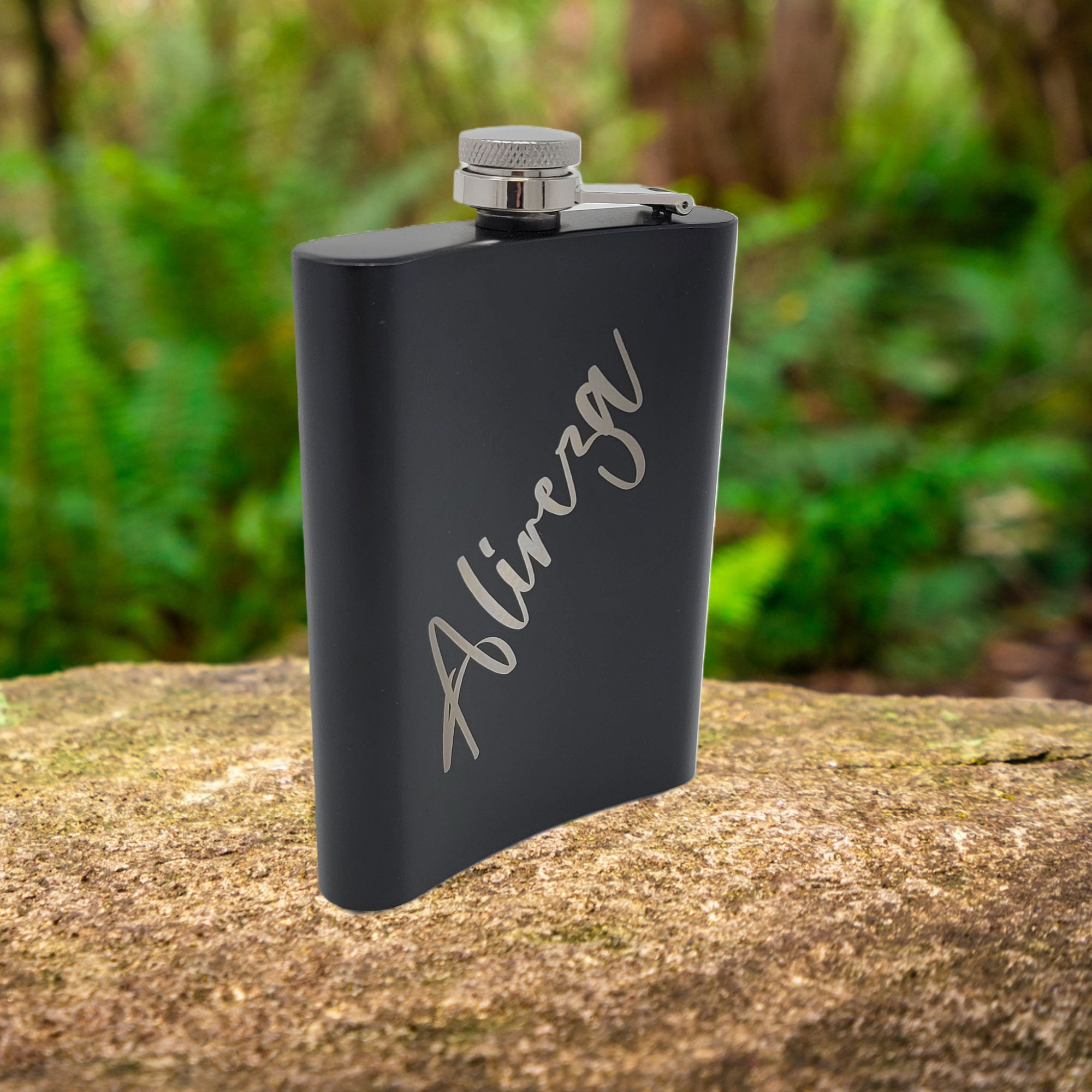 Personalized Shir O Khorshid Hip Flask, the Lion and Sun Emblem ...