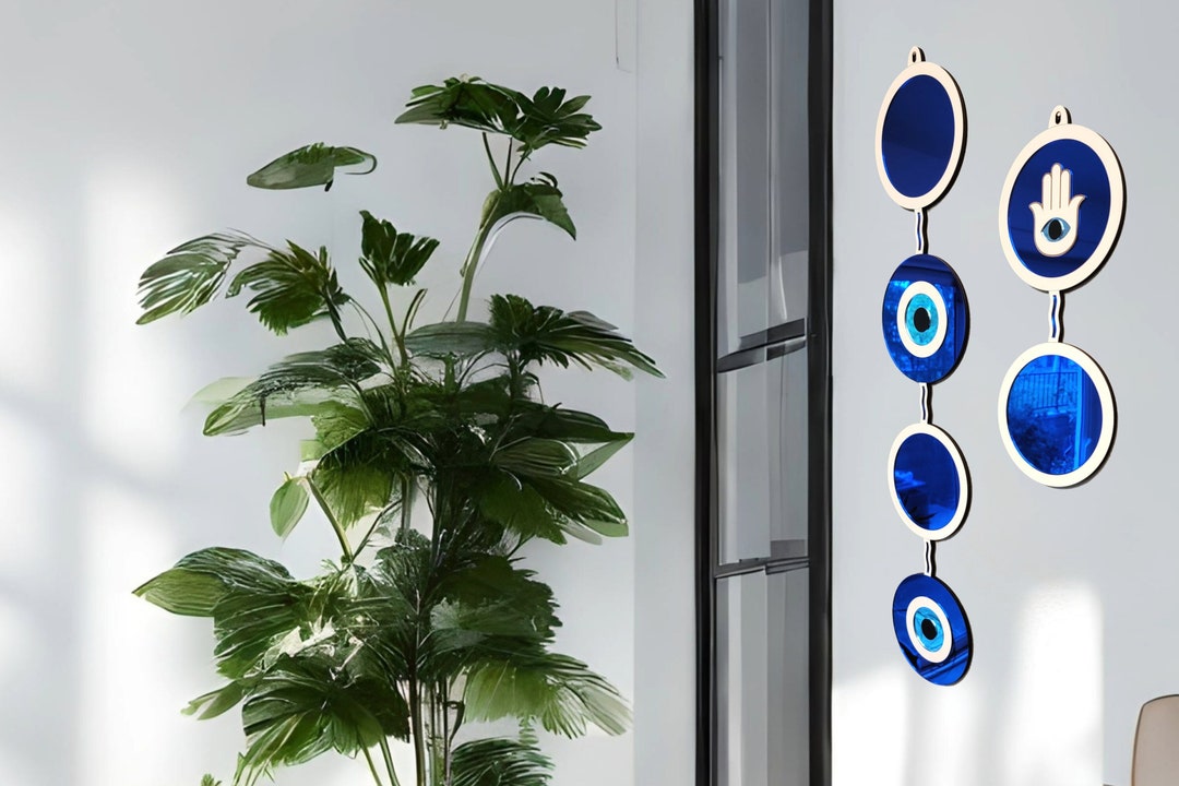 Contemporary Evil Eye Acrylic Mirror Wall Décor Featuring Ancient ...