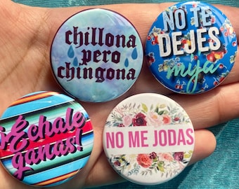 Latina Button Pin - Etsy