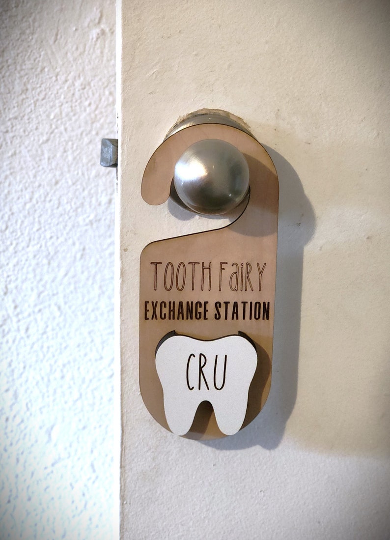 Tooth Fairy Door Hanger Laser Svg Tooth Fairy Door Hanger With Money