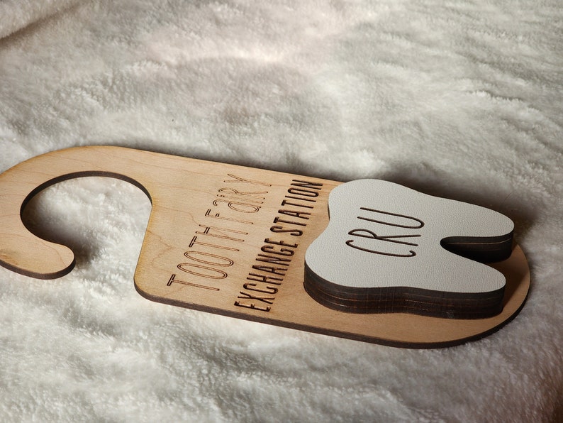 Tooth Fairy Door Hanger Laser Svg Tooth Fairy Door Hanger With Money