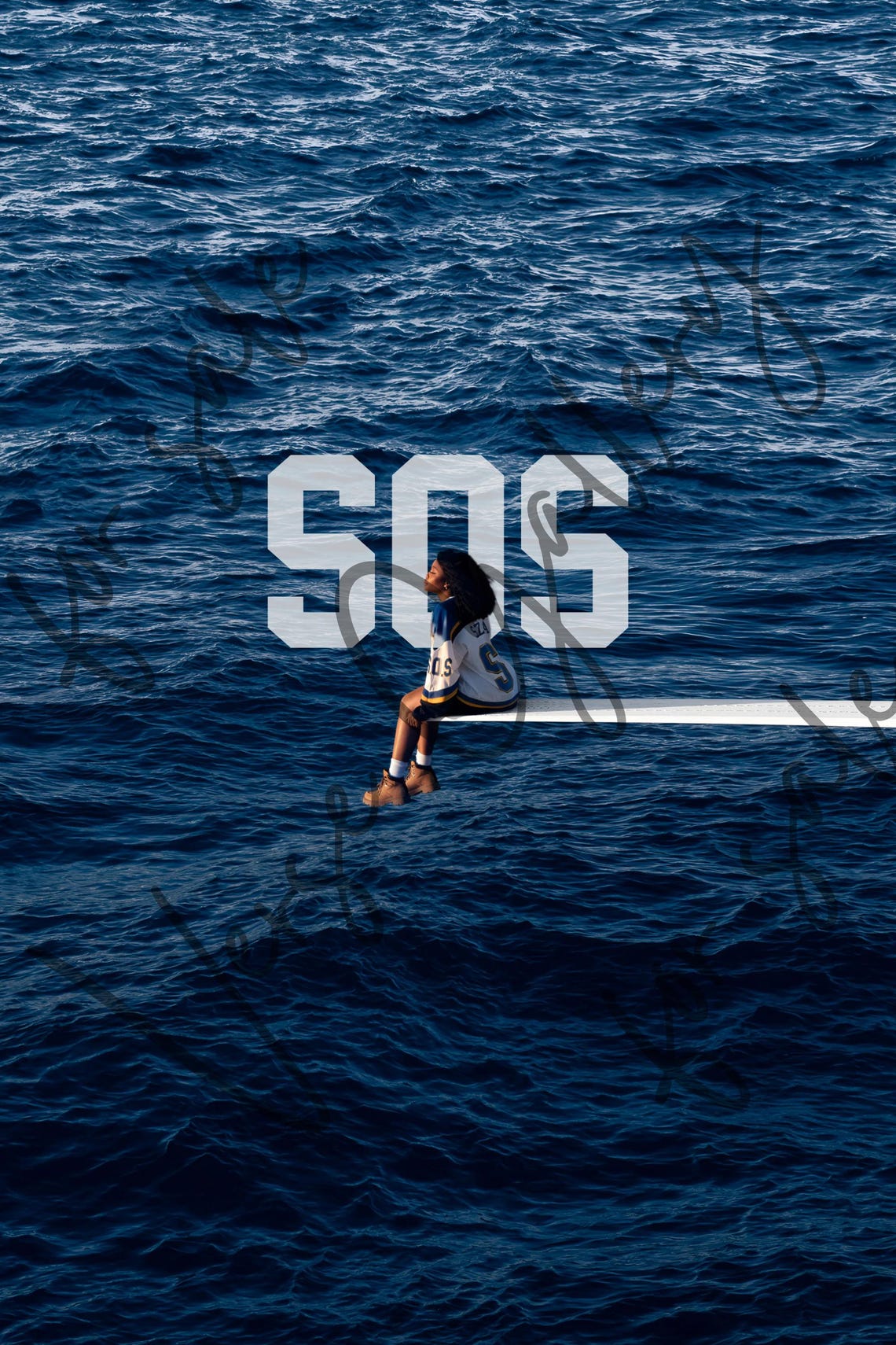 SZA SOS Album Poster - Sza Album - Sza Wall Art - Custom SOS Album ...