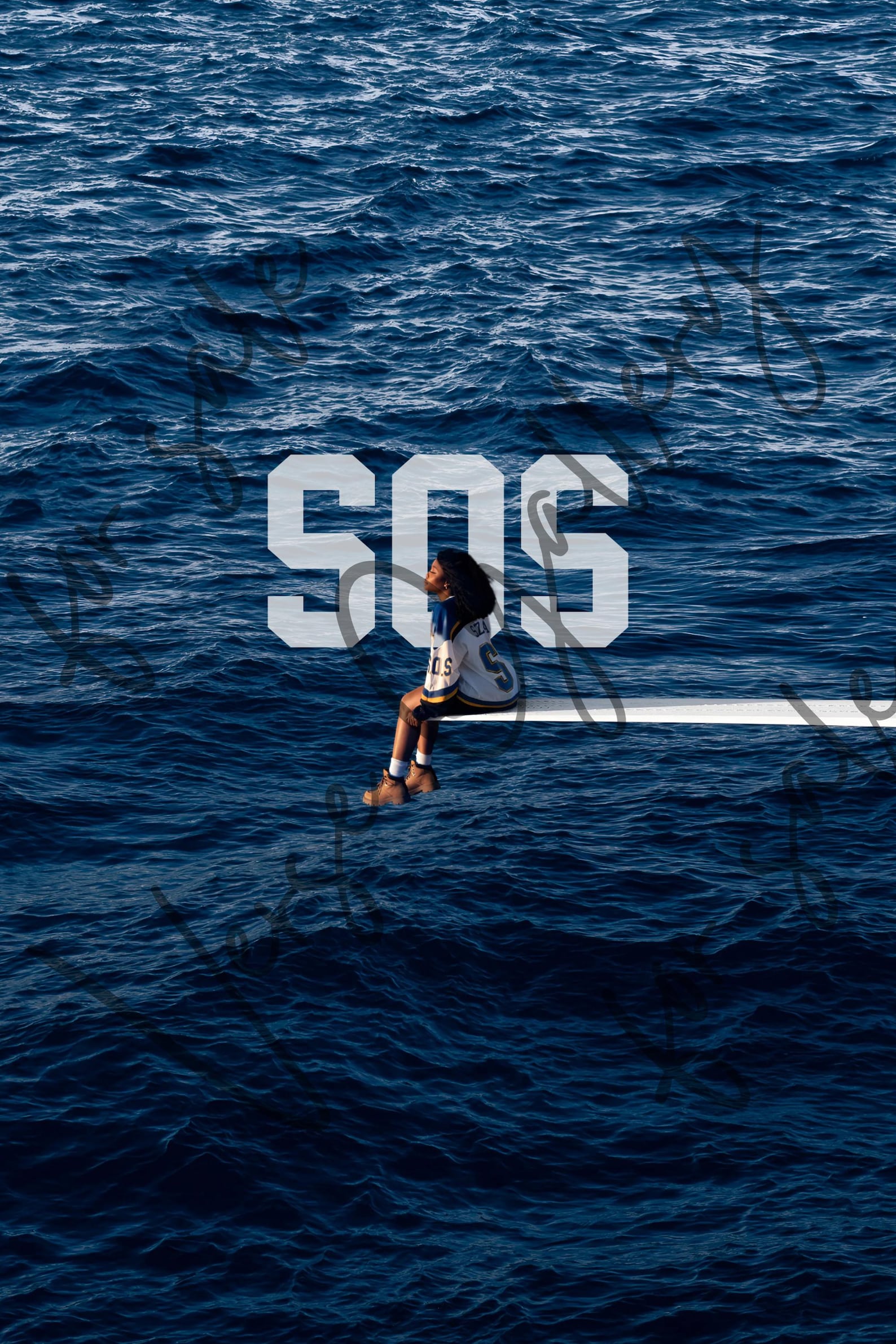 SZA SOS Album Poster Sza Album Sza Wall Art Custom SOS Album Cover ...