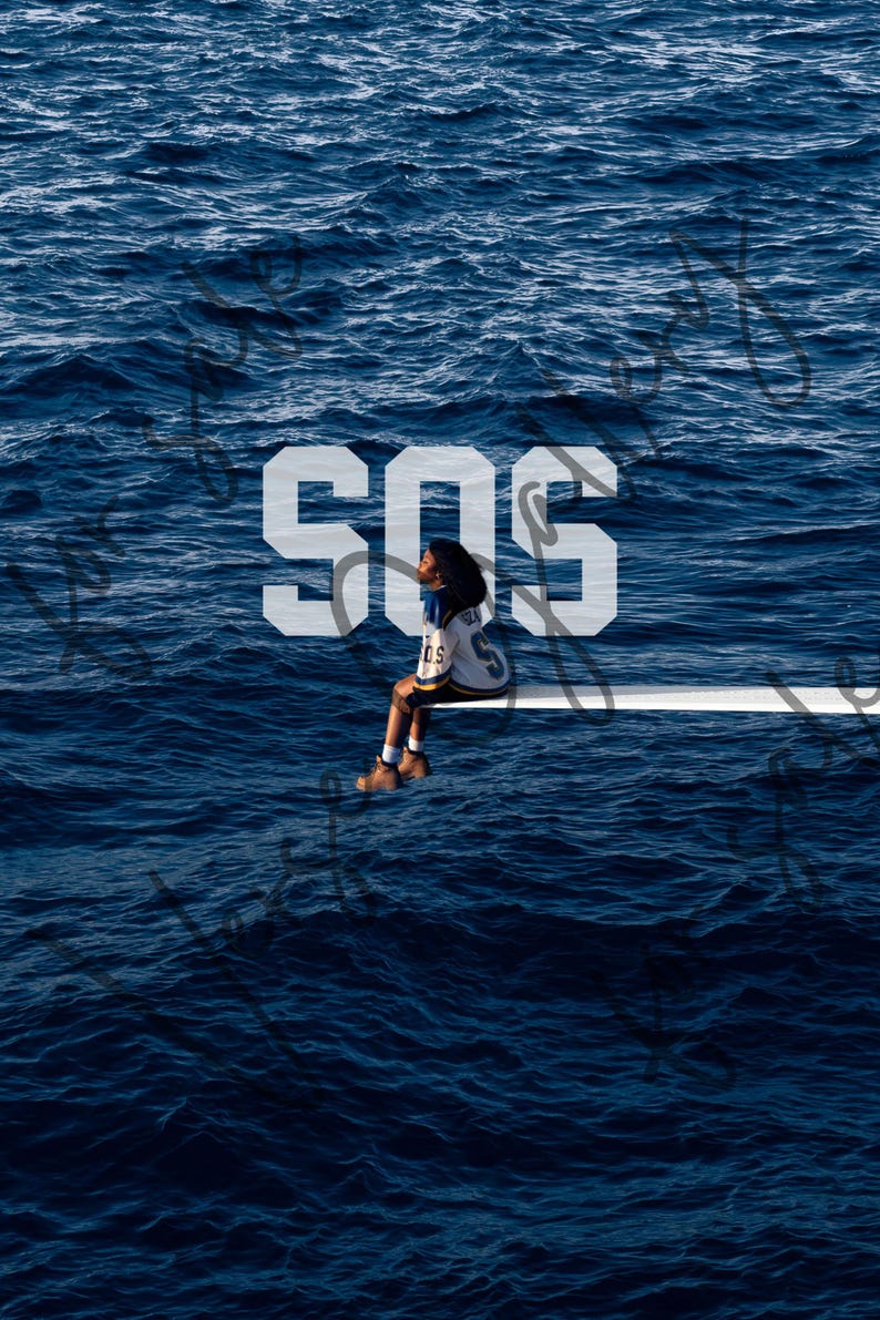 SZA SOS Album Poster - Sza Album - Sza Wall Art - Custom SOS Album ...