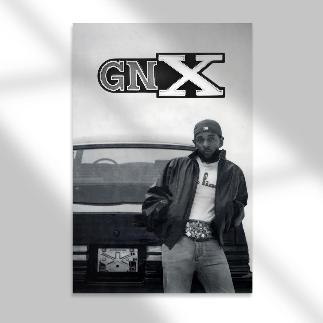 Kendrick Lamar GNX Album Poster - Kendrick Lamar New 2024 Album ...