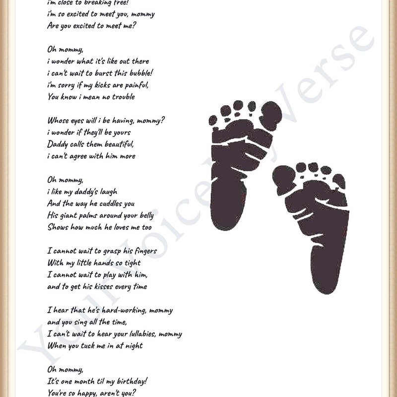 Baby Poem - Etsy