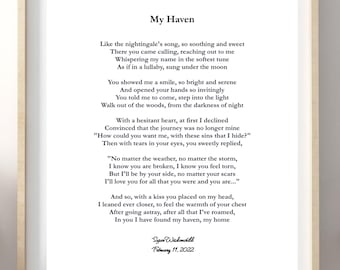Distance Love Poem for Her/him - Etsy Canada