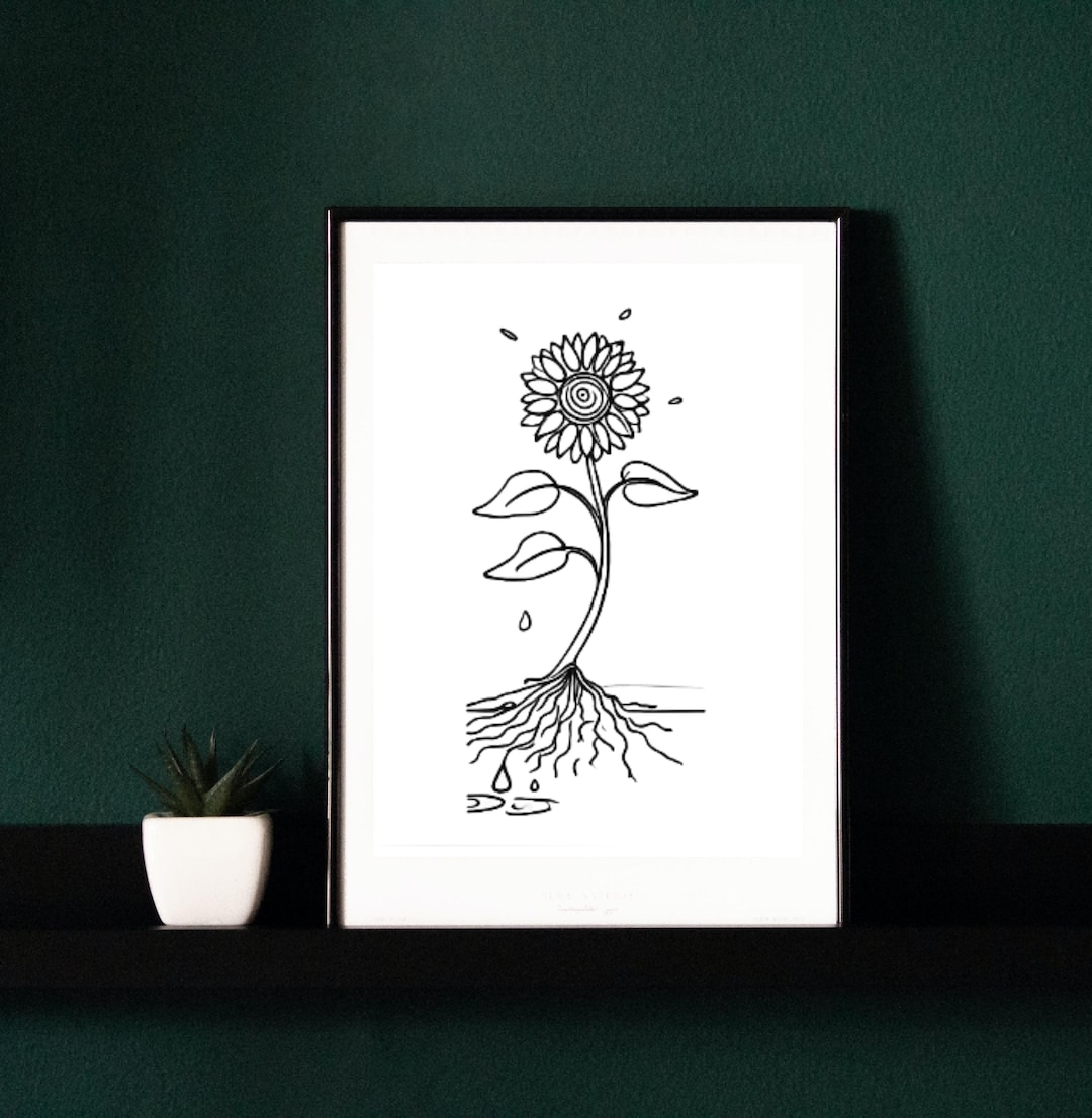 Inspirational Classroom Poster | 12x16 Glossy Sunflower Poem Print ...