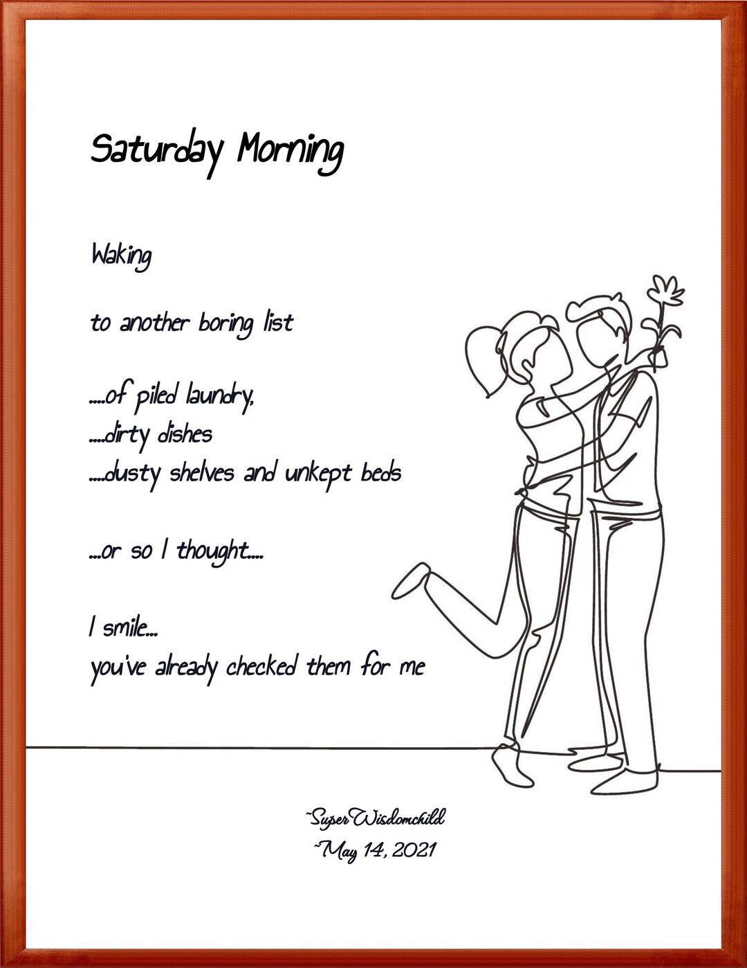 My Saturday Morning Love Poem, Best Friend Poem, Couple Poem, Morning ...