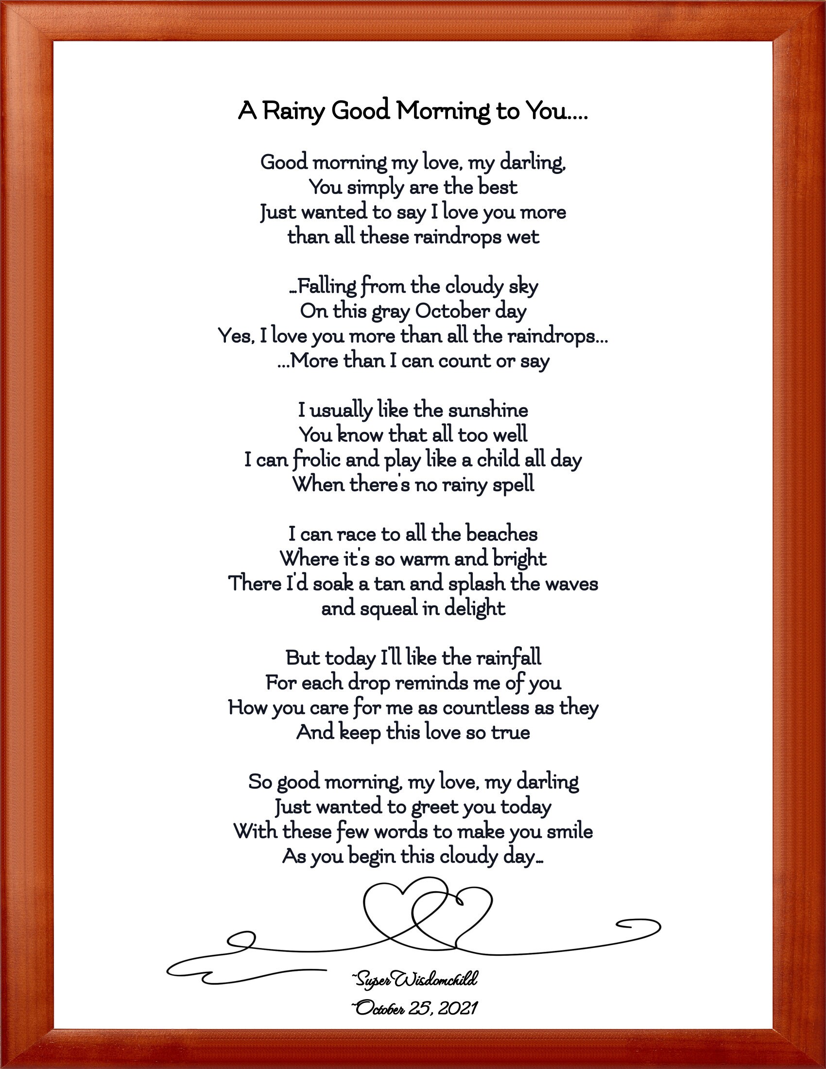Good Morning Love Poems Pictures