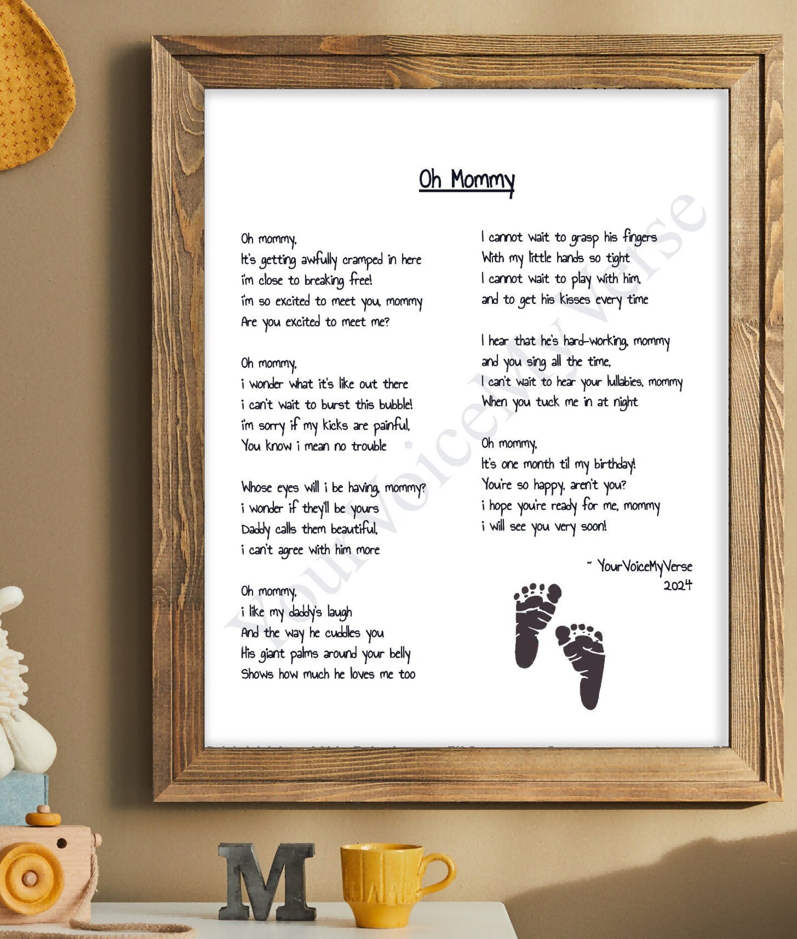 Oh Mommy | Digital Poem for Baby, New Baby Poem, Baby Poem Prints ...