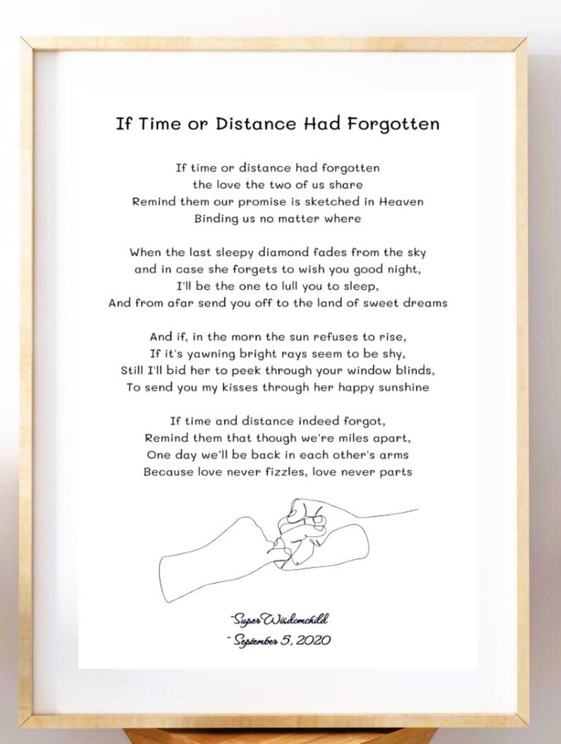 If Time or Distance Had Forgotten ~ Yourvoicemyverse | Long Distance ...