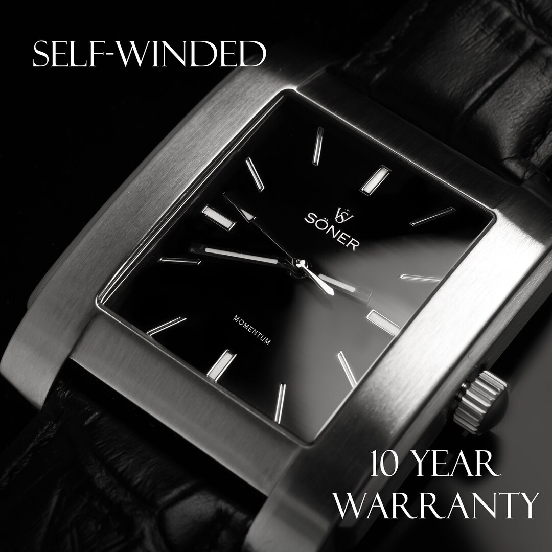 Reloj para hombre, Reloj Cuadrado para hombre en Acero Inoxidable con ...